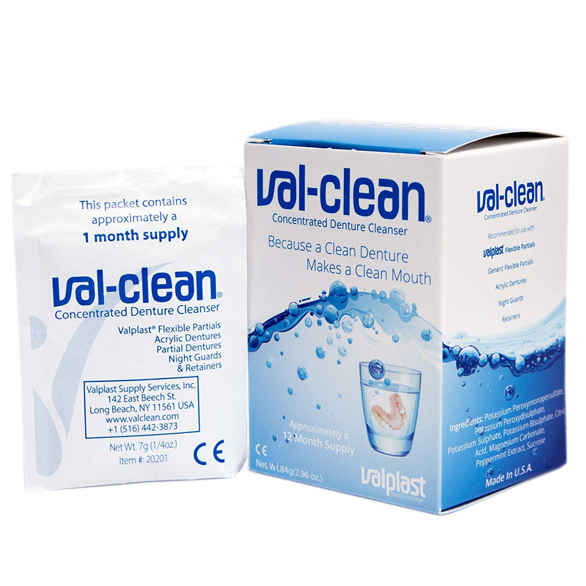 Val-Clean Concentrated Denture Cleaner 1 Year supply!!! fast shipping ...
